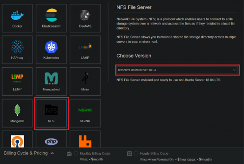 Creating NFS Storage - CaaB
