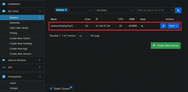 View/Filter Server by Tag - CaaB